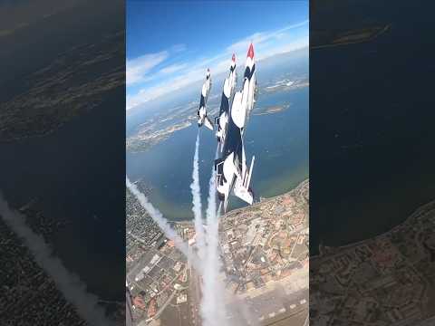 U.S.A.F. Thunderbird F-16 cockpit view #usaf #thunderbirds #f16 #militaryaviation #cockpitview