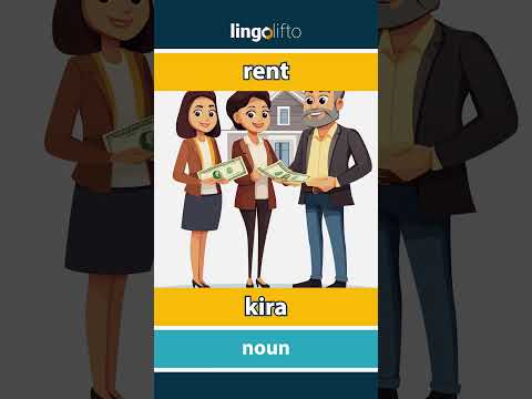 🇬🇧🇹🇷 rent - kira : learn English : İngilizce öğrenelim : vocabulary builder