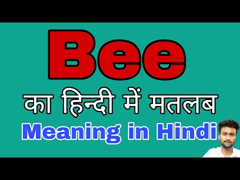 Bee Meaning in Hindi || Bee ka kya matlab hota hai || #bee