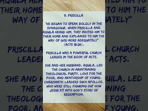 PRISCILLA: Women in the Bible who God used to show his powerful work | Women of God PART 9 of 12