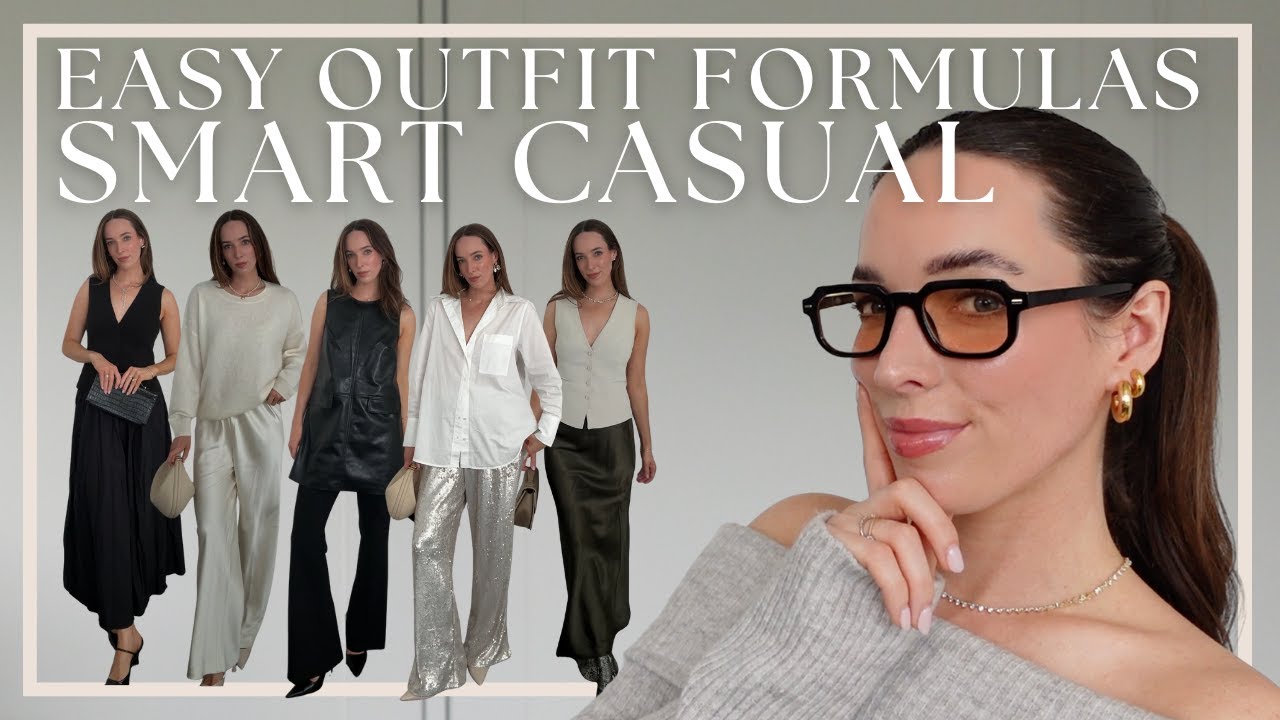 SMART CASUAL EVENING OUTFIT IDEAS | 5 elegant looks for date night, dinner and drinks, work events,