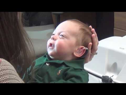 Watch Deaf Baby Hear for the First Time - Baby Gets Hearing Aids and ...