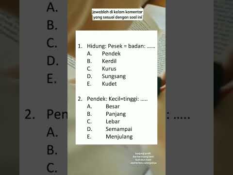 soal tes analogi #psikotes