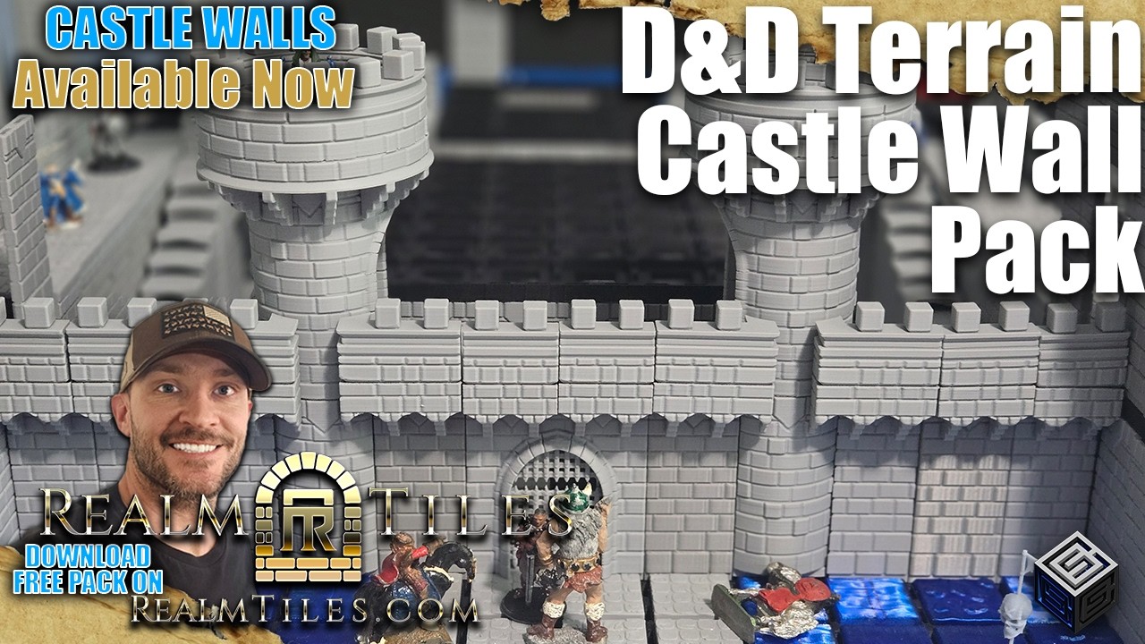 🎲 How to Build Epic 3D Printed Castle Walls | Realm Tiles Tutorial 🏰