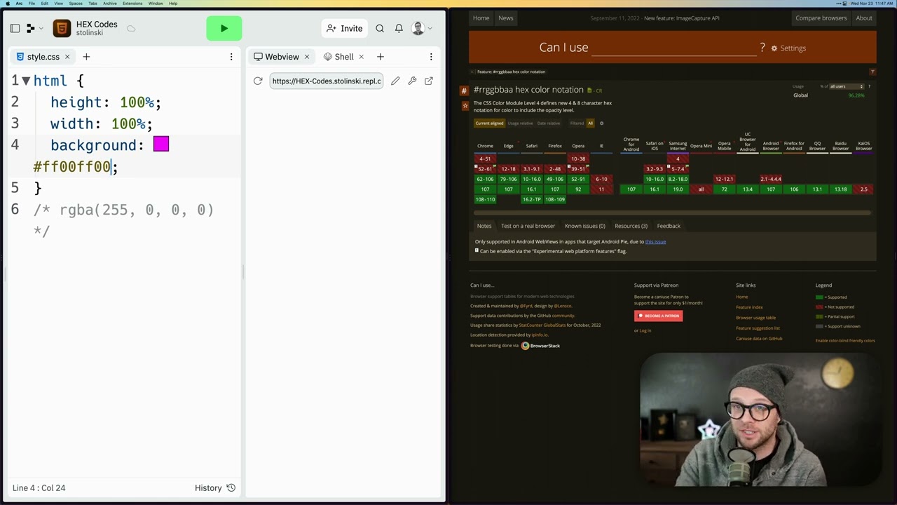 Hex Colors With Transparency