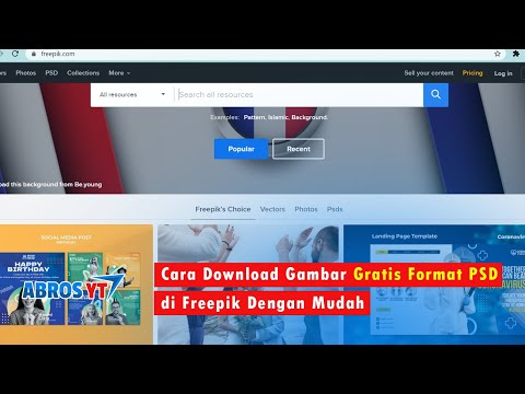 Cara Download Gambar Format PSD Gratis di Freepik Mudah Tanpa Ribet | TUTORIAL FREEPIK