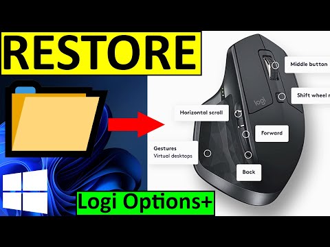 How to Restore Logi Options+ Settings Windows 11