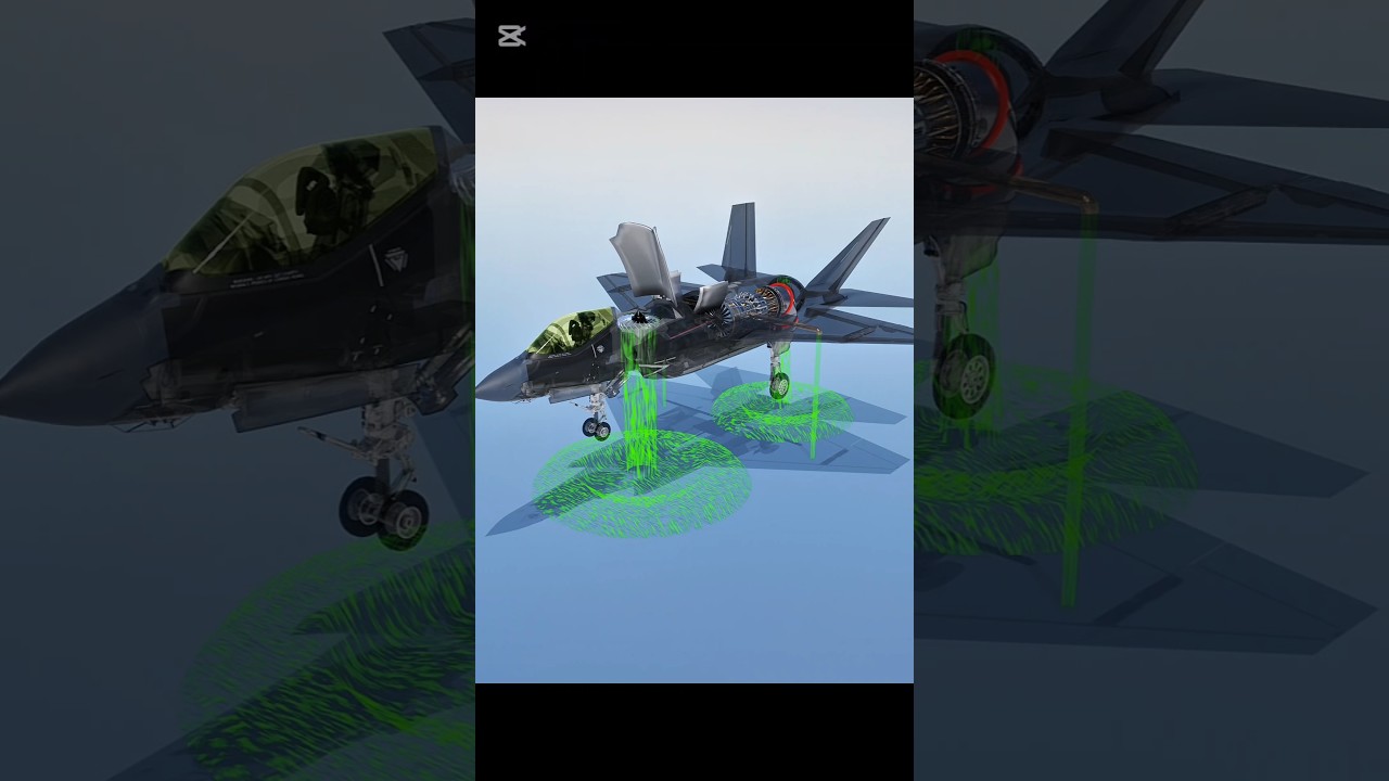 How's work F35B vertical takeoff and landing? #brainhook #F35b #fighterjet