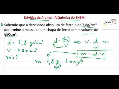 Aprenda a calcular a massa pela fórmula da densidade / m=d.v