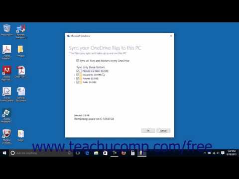 Windows 10 Tutorial OneDrive Settings Microsoft Training