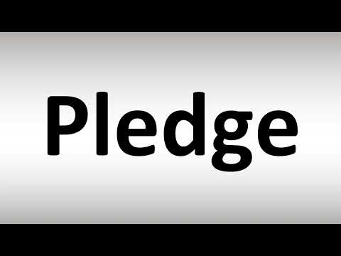 How to Pronounce Pledge