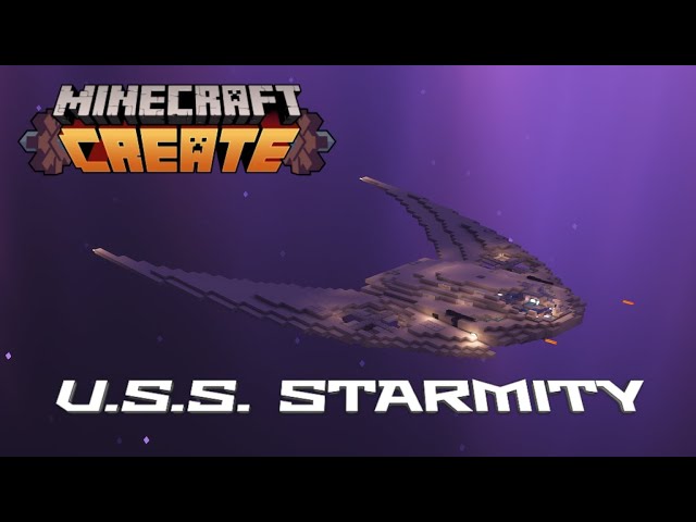 U.S.S. STARMITY [Create mod spaceship] Minecraft Map