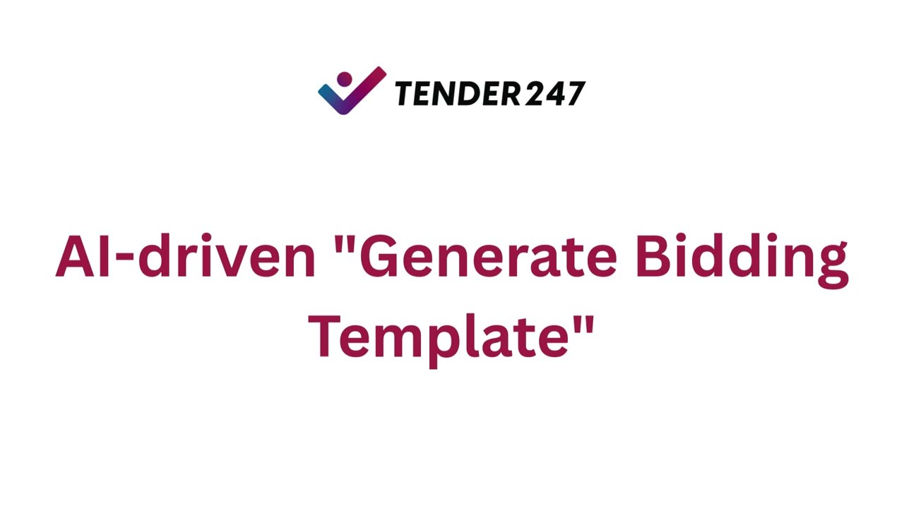 Generate Bidding Templates
