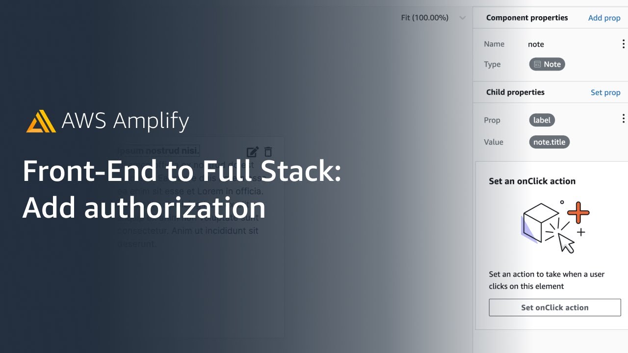 Frontend to Full Stack: Add Authentication to your Application | Amazon Web Services