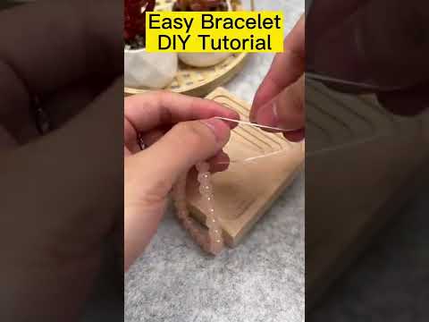 How to make bracelets with Stretch Cords Strings and Beads Easily?