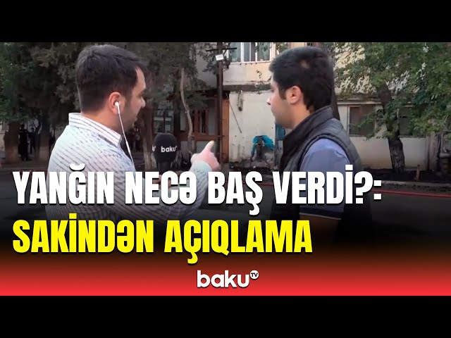 Bakıda yaşayış binasındakı yanğın söndürüldü - Oxu.az