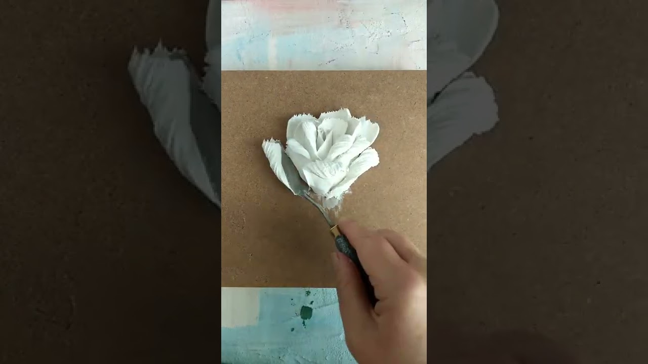 I create a rose from decorative plaster