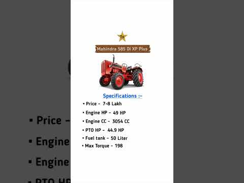 Mahindra 585 DI XP Plus Specifications #technnu
