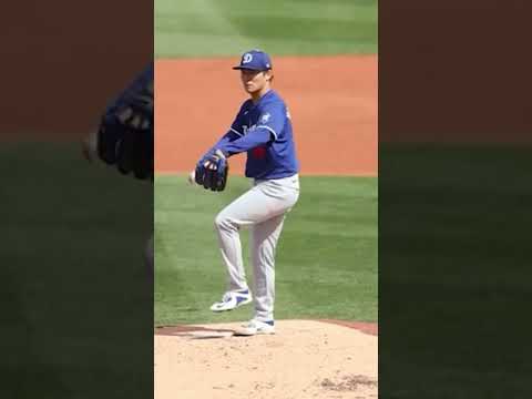 Yoshinobu Yamamoto Pitching Mechanics Slow Motion Baseball Instruction Throwing Analysis Short