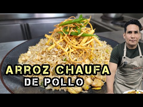 Como preparar arroz CHAUFA de pollo | menú peruano