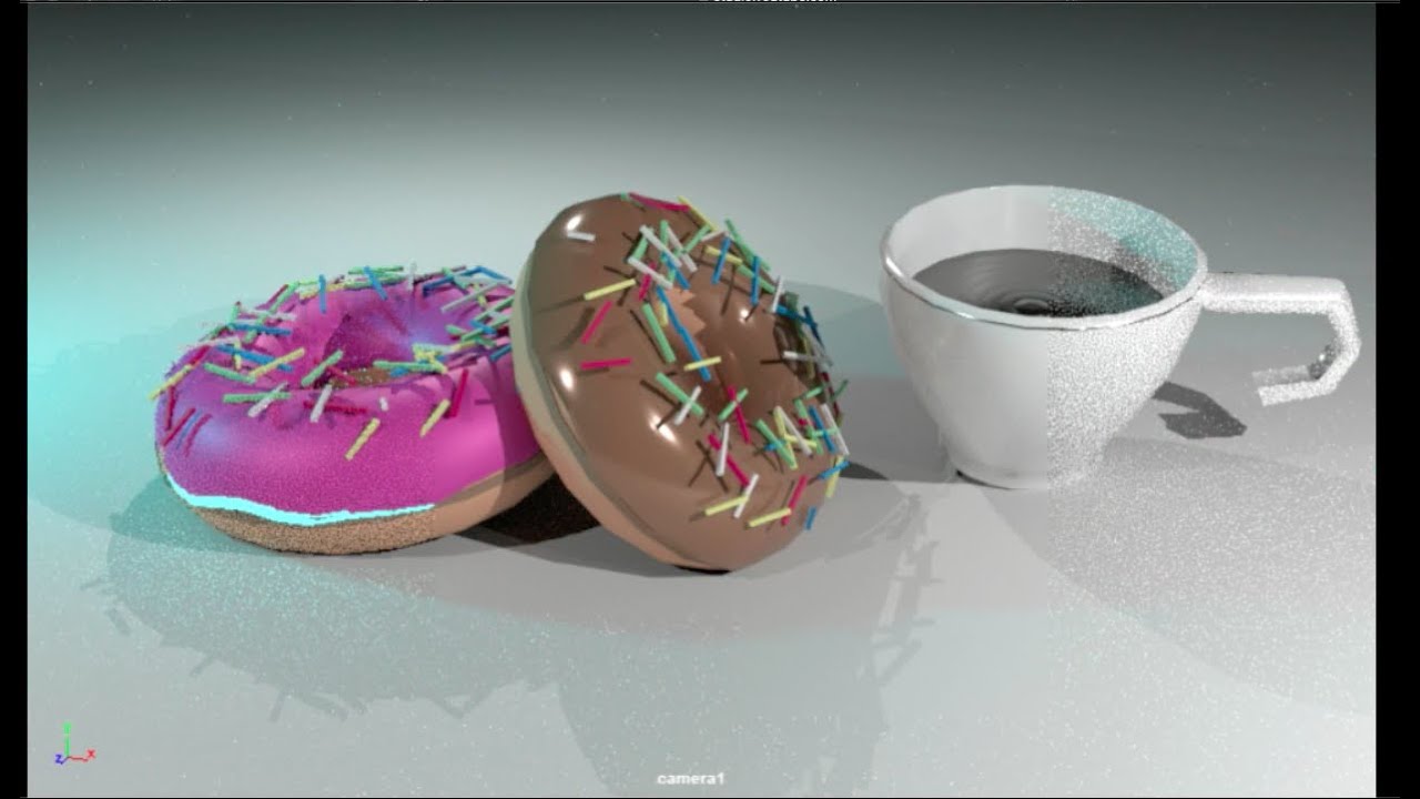 Maya Tutorial 'Doughnuts and a Cup of Coffee'   Speed Modelling