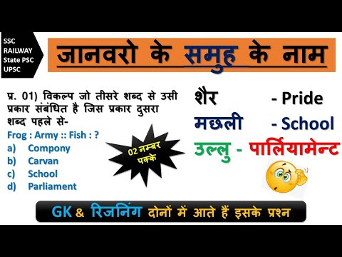 Animal groups name, Groups of animal name, जानवरो के समूह के नाम, Name of animal groups