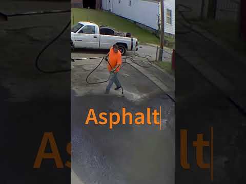 Sprying Oil Based Driveway Sealer and Sealcoating