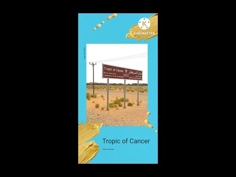 Tropic of Cancer in middle East,
