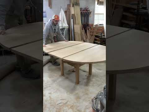 INCREDIBLE extending table! Watch until the end! #woodworking #diy #tools #handmade