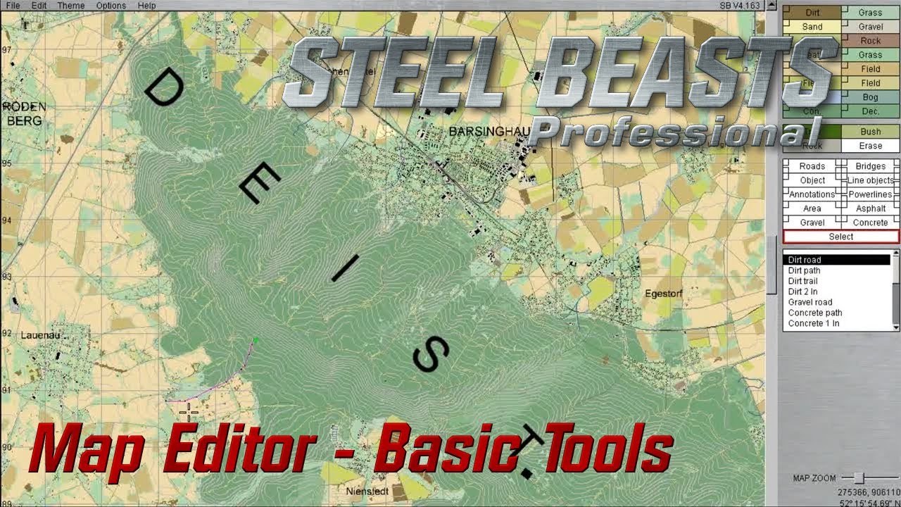 SB Pro Tutorial: The Map Editor, Basic Toolset Overview