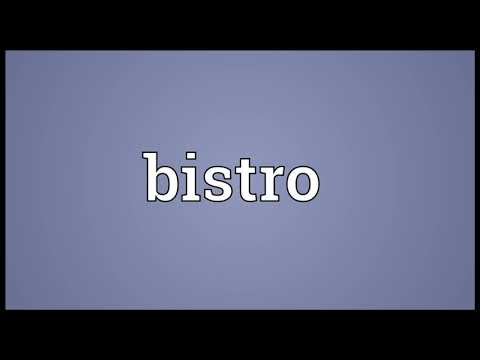 Bistro Meaning