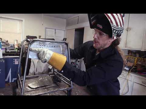 Building a Custom Aviator Chair for a Kitchen Island - Welding DIY Project