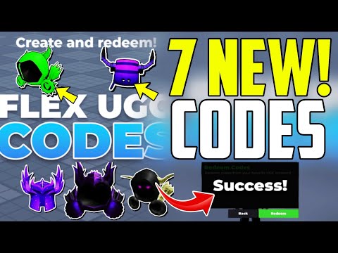 ⚠️UPDATE!!⚠️ ALL WORKING CODES FOR FLEX UGC IN JUNE 2025 - ROBLOX FLEX UGC CODES