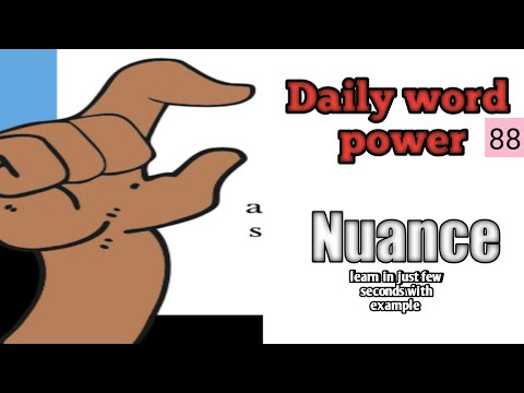 Daily vocabulary(Nuance)