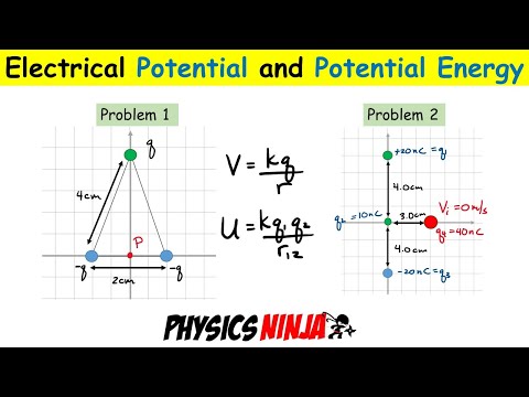 Electrical potential and Electrical Potential Energy Problems