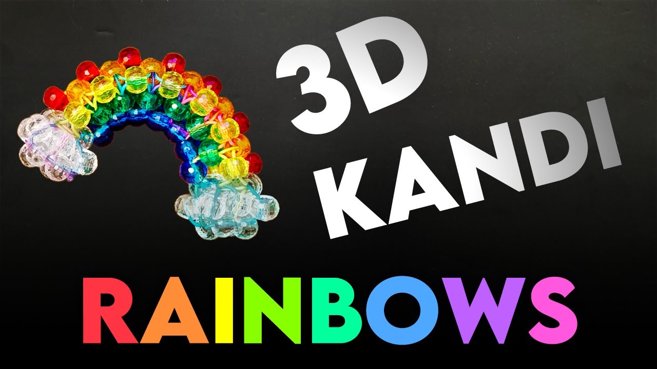 3D Kandi Rainbow Two Ways | Intermediate Kandi Tutorial