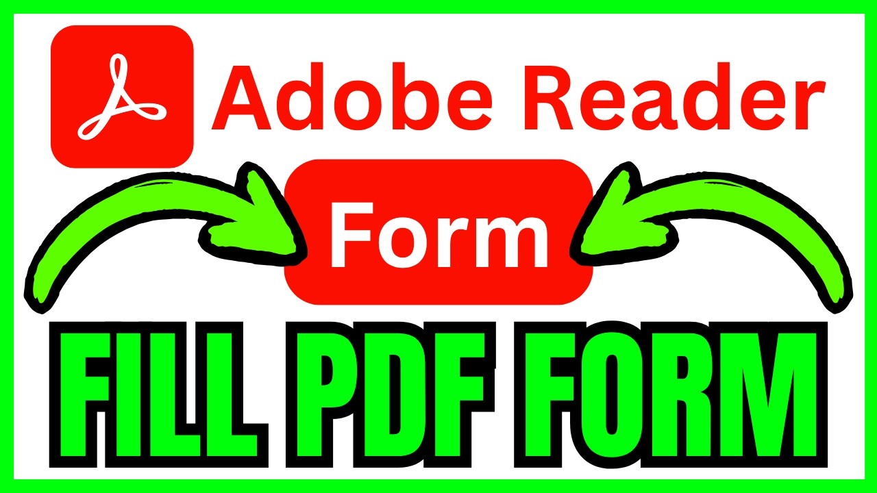 How To FILL A PDF FORM In Adobe Reader (QUICK & EASY) 2026