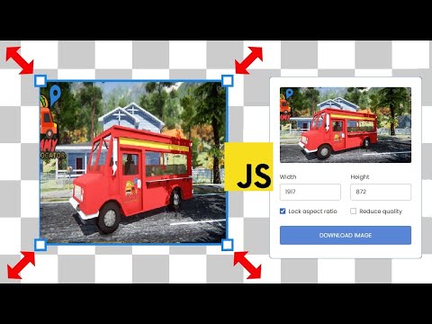 How To Resize an Image with JavaScript | Resize and Compress Images in HTML CSS & JavaScript