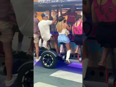 Party bike you can hire while visiting The music city. #nashville #tennessee #youtubeshorts