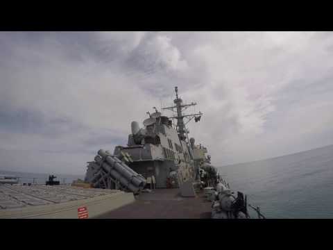 SeaRAM Live Fire (USS Donald Cook, DDG-75)