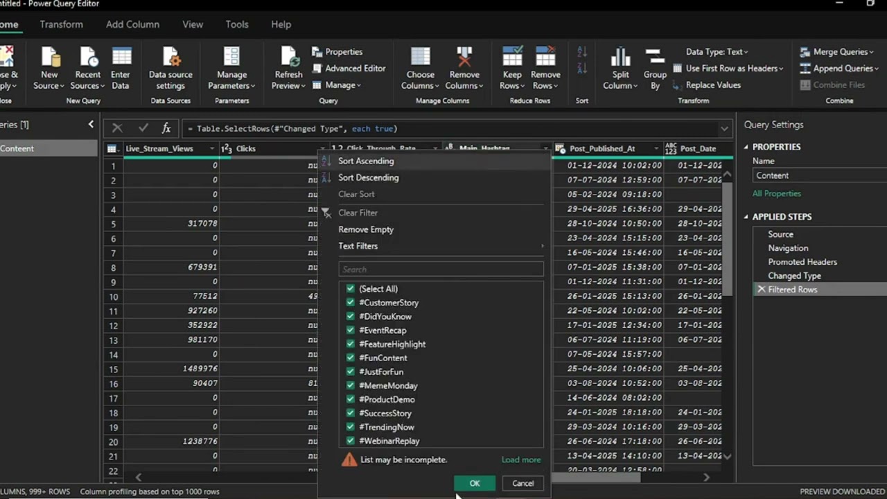 Social Media Content Analysis - data Understanding - End to End Project Onyx