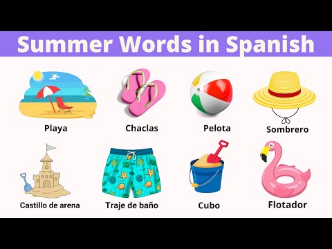 Learn Summer Vocabulary in Spanish with Pictures!