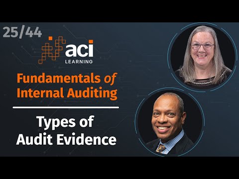 Types of Audit Evidence | Fundamentals of Internal Auditing | Part 25 of 44