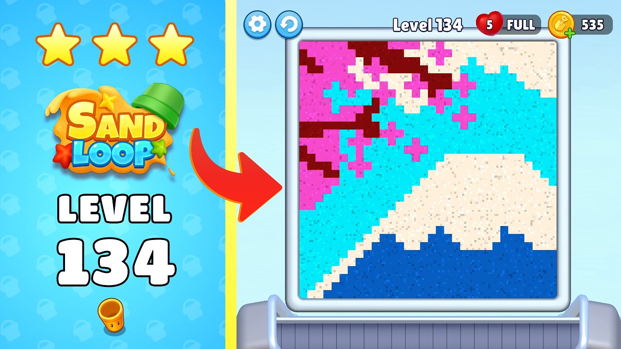 🏖️ Sand Loop Level 134 | Complete Walkthrough & Solutions!