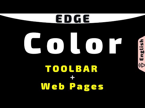 Process to Change Edge Toolbar Color and Background Color for Websites | Apply Dark Mode