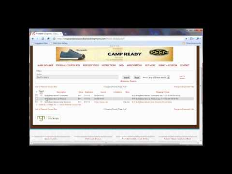 Coupon Database Tutorial