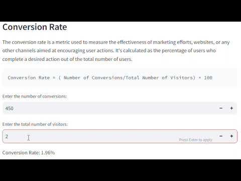 Conversion Rate