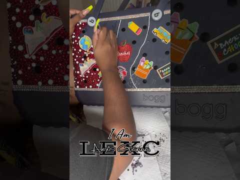 🍎📚 BOGG BAG PART 1 #bling #custom #blingcrocs #customshoes