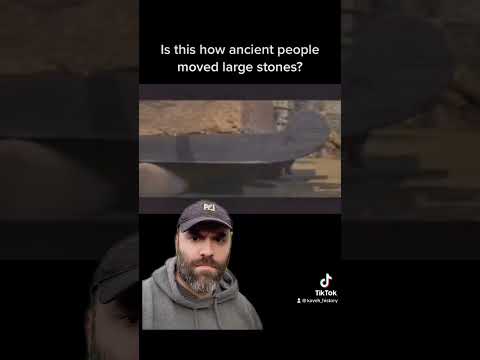 Is this how ancient people moved large stones?