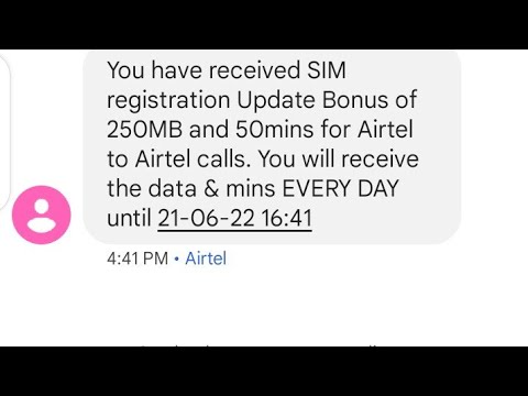 AIRTEL 250 MBS + 50 MIN FREE FOR 7 DAYS